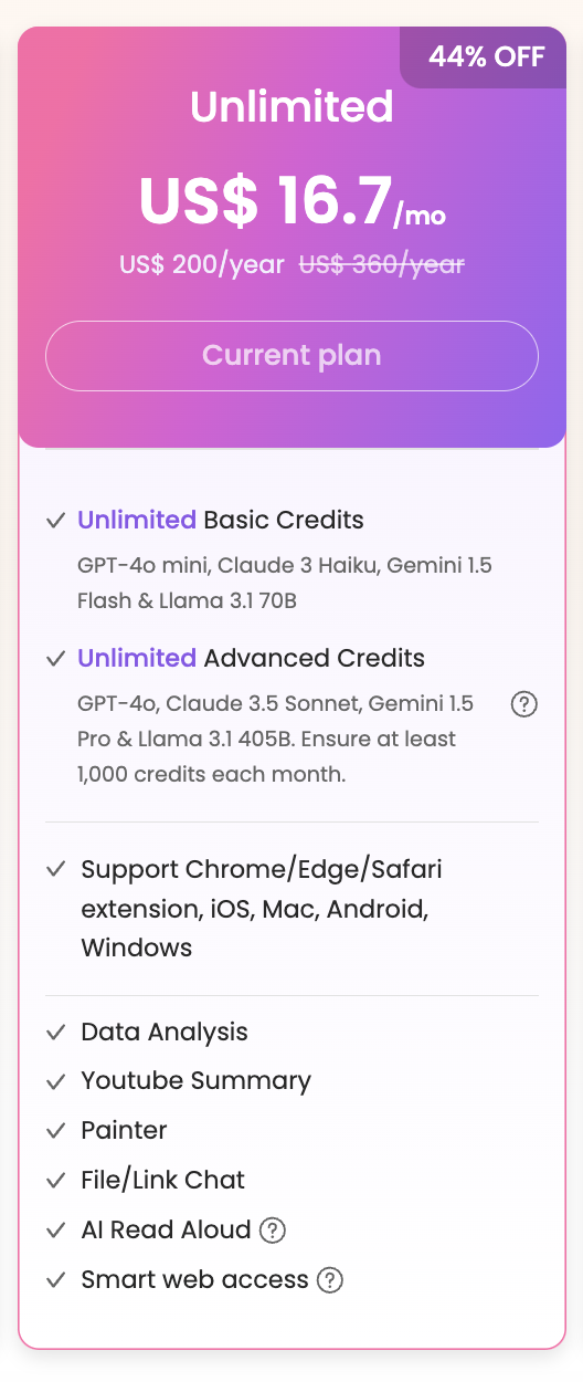 Get Sider AI subscription at Rs 198 Per month